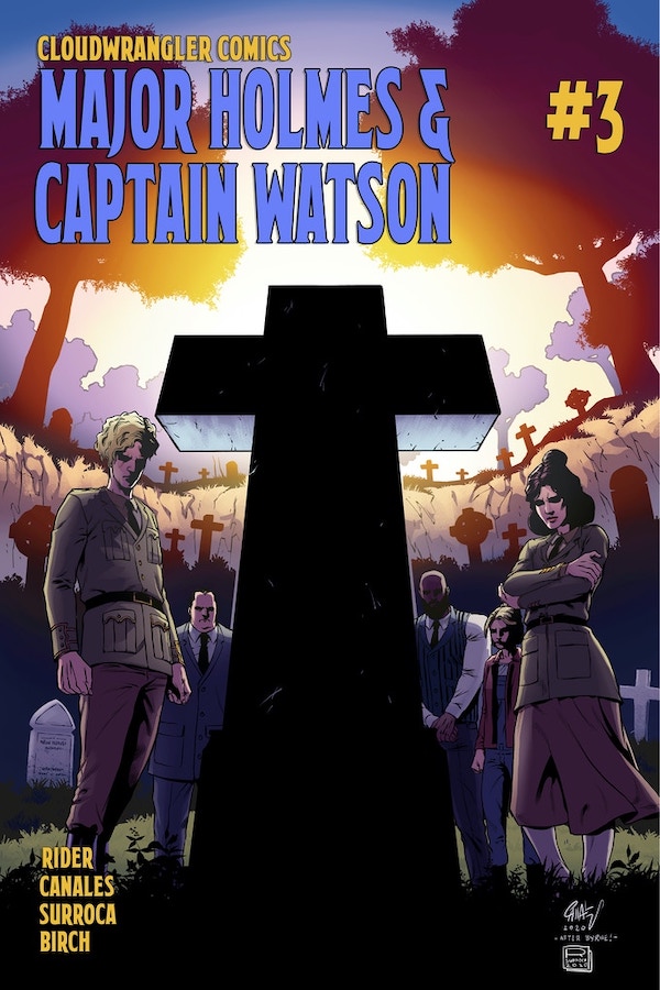 Major Holmes and Captain Watson cover – Pipedream Comics